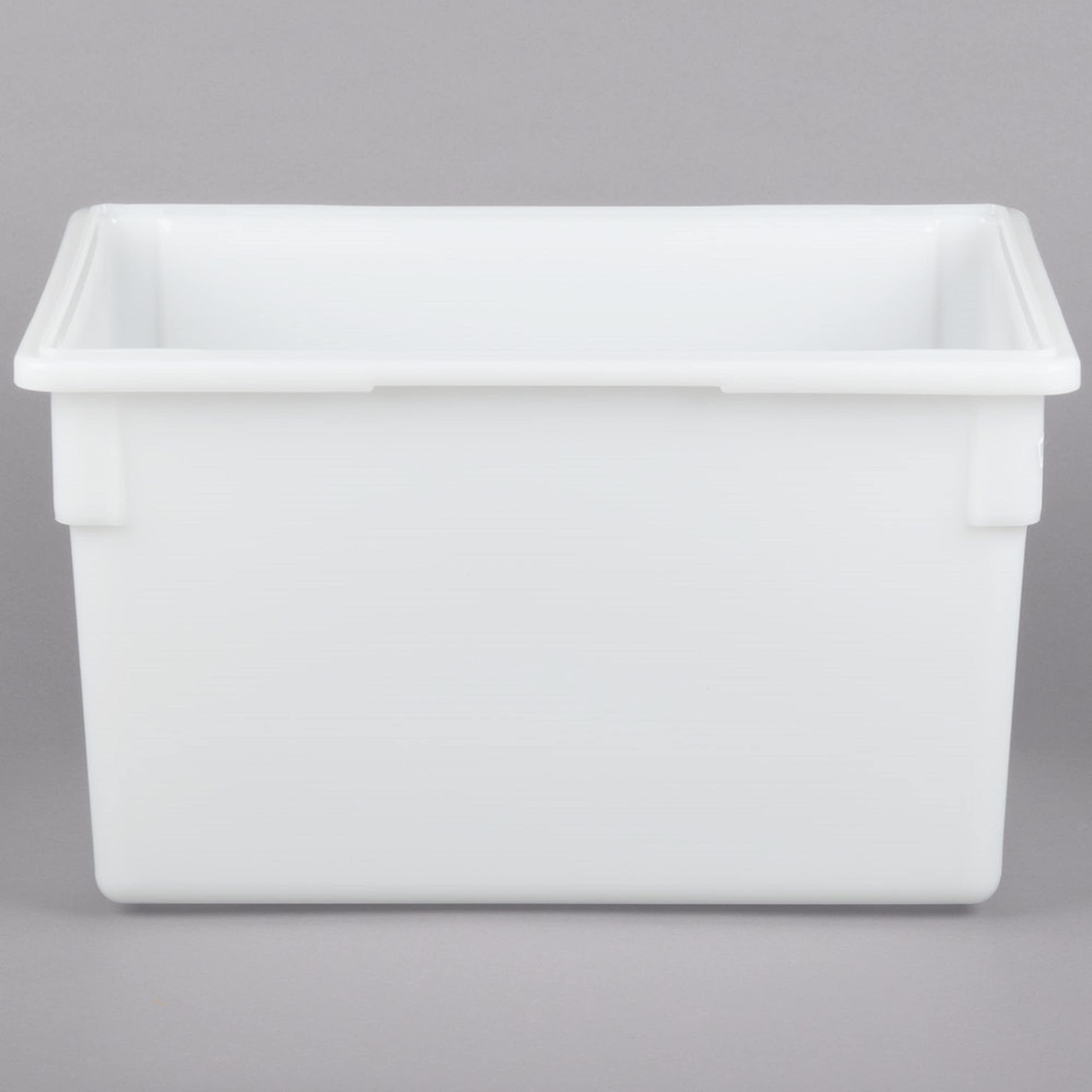 TrueCraftware- 22 Gallon White Food Storage Box Polypropylene 18" X 26" X 15"- Food Storage Container Meal Prep Food Storage for Home Cafeteria Kitchen Pantry Organization Dishwasher Safe