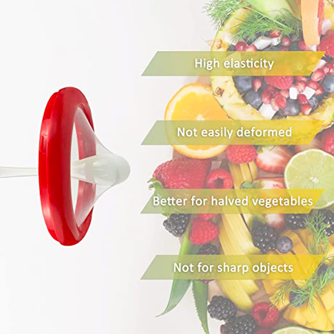 4PCS Fruit and Vegetable Storage Containers For Refrigerator Reusable Food Containers Airtight Veggie Crisper Sealed Box Saver Fresh Keeper for Cut Lemon, Sliced Onion, Half Avocado Tomato Garlic