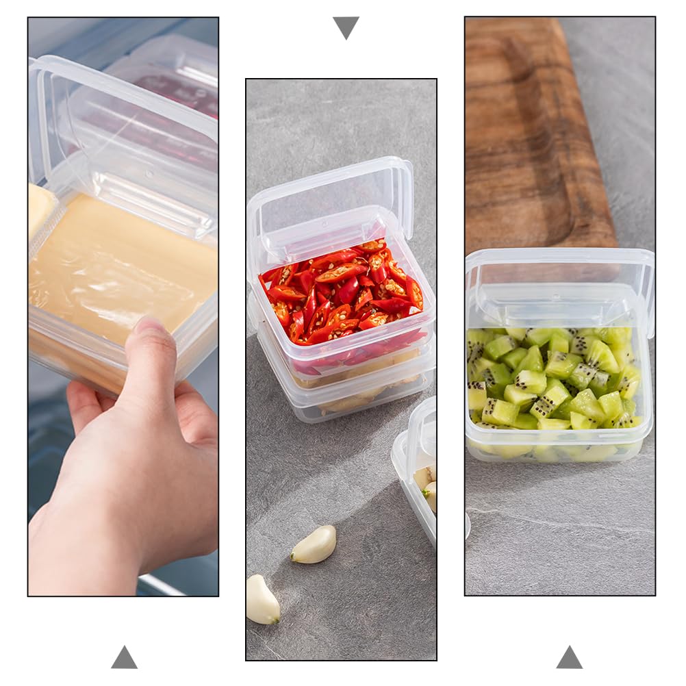Ciieeo Cheese Storage for Fridge Utensil Holder 2pcs s Saver Airtight Butter Boxes Food Serving Dishes with Lids Meal Prep Container for Kitchen Refrigerators Cream Cheese