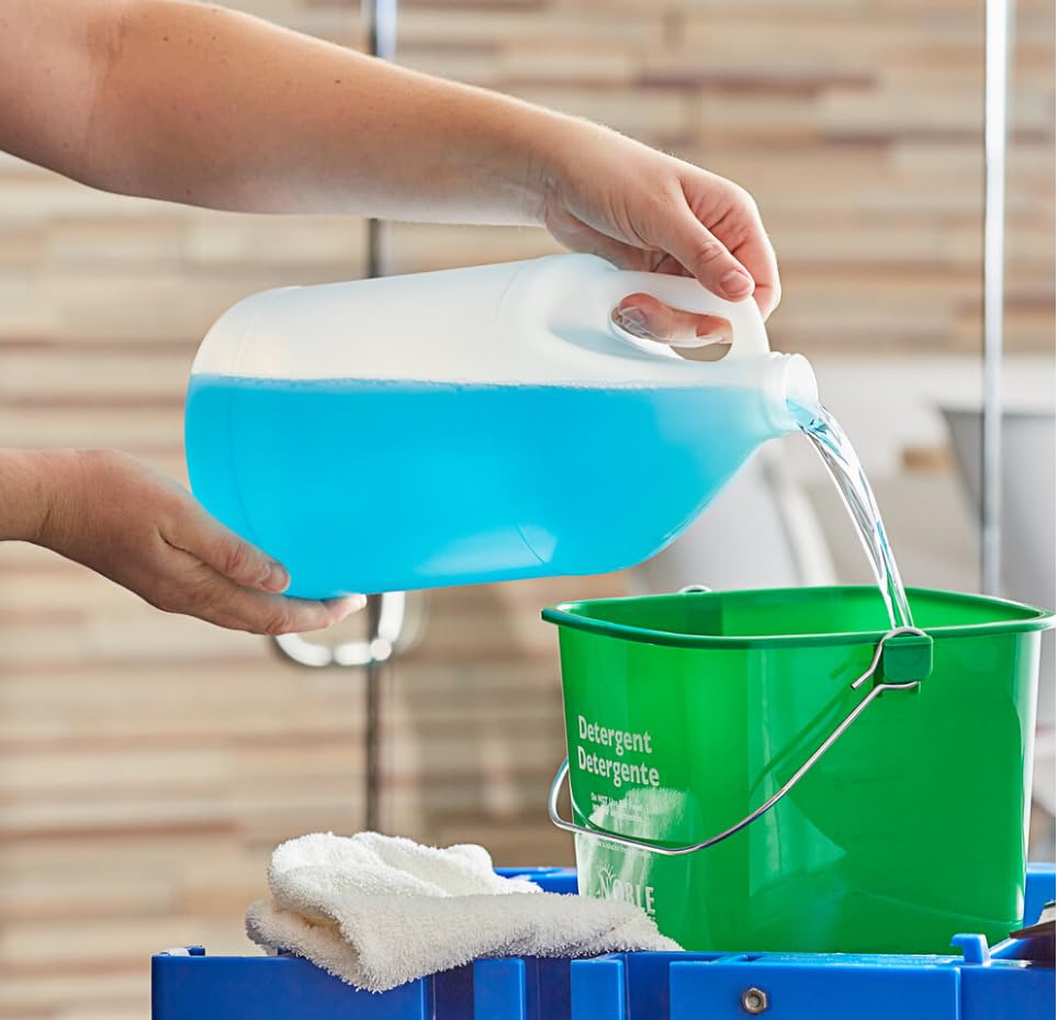 ljdeals 2 Pack 1 Gallon Reusable Plastic Jugs, Ergonomic Handle with Child Resistant Lids, Food Safe, BPA Free, Leak-Resistant, HDPE Plastic Container for Water, Liquids and more, Made in USA