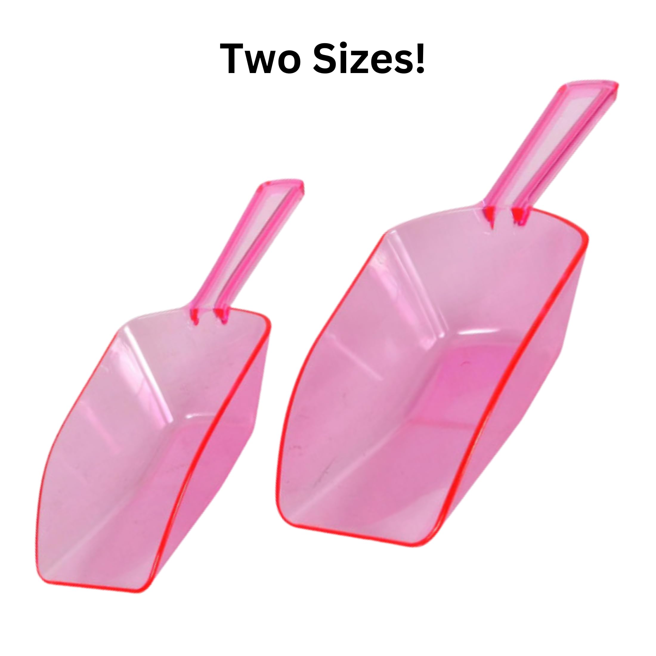 ACHED Light Pink Candy Container 2Pcs Plastic Trifle Dishes 2Pcs Scalloped Plastic Bucket 5.625x4.5x6 2Pcs Plastic Container 8x7x8.8 6Pcs Plastic Scoop 6x3x1 Sets Pack of 12 with Bonus Ankara Tote Bag