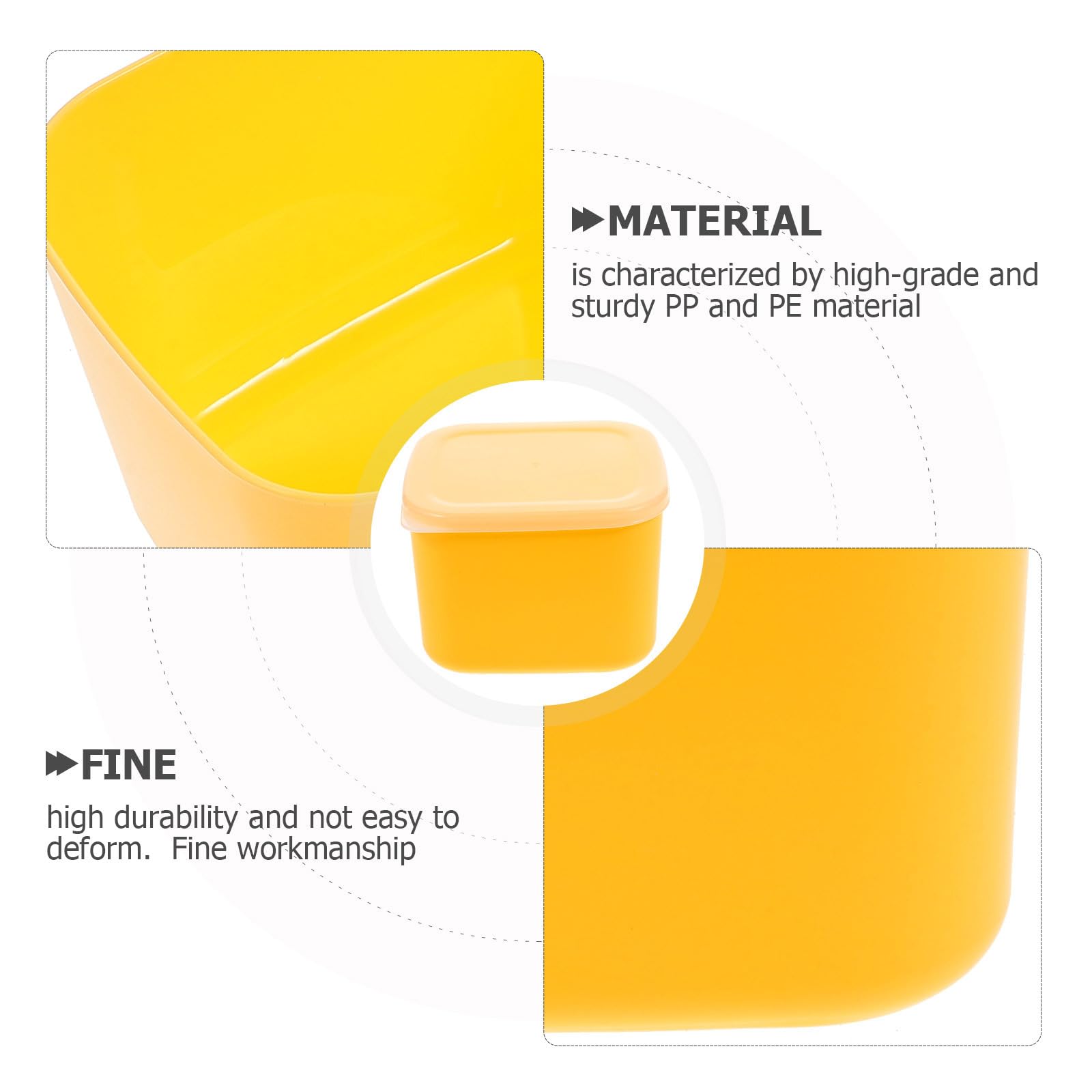 UPKOCH Cream Cheese Plastic Cheese Storage Containers with Lid Cheese Slice Holder Airtight Cheese Box for Fridge Kitchen Counter Yellow L Mini Fridge