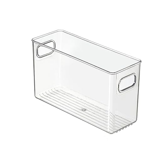 Refrigerator Organizer with Clear Plastic Storage Cabinet, BPA Free, Multi-Size Saves Space. (9.8x3.5x5.9inches)