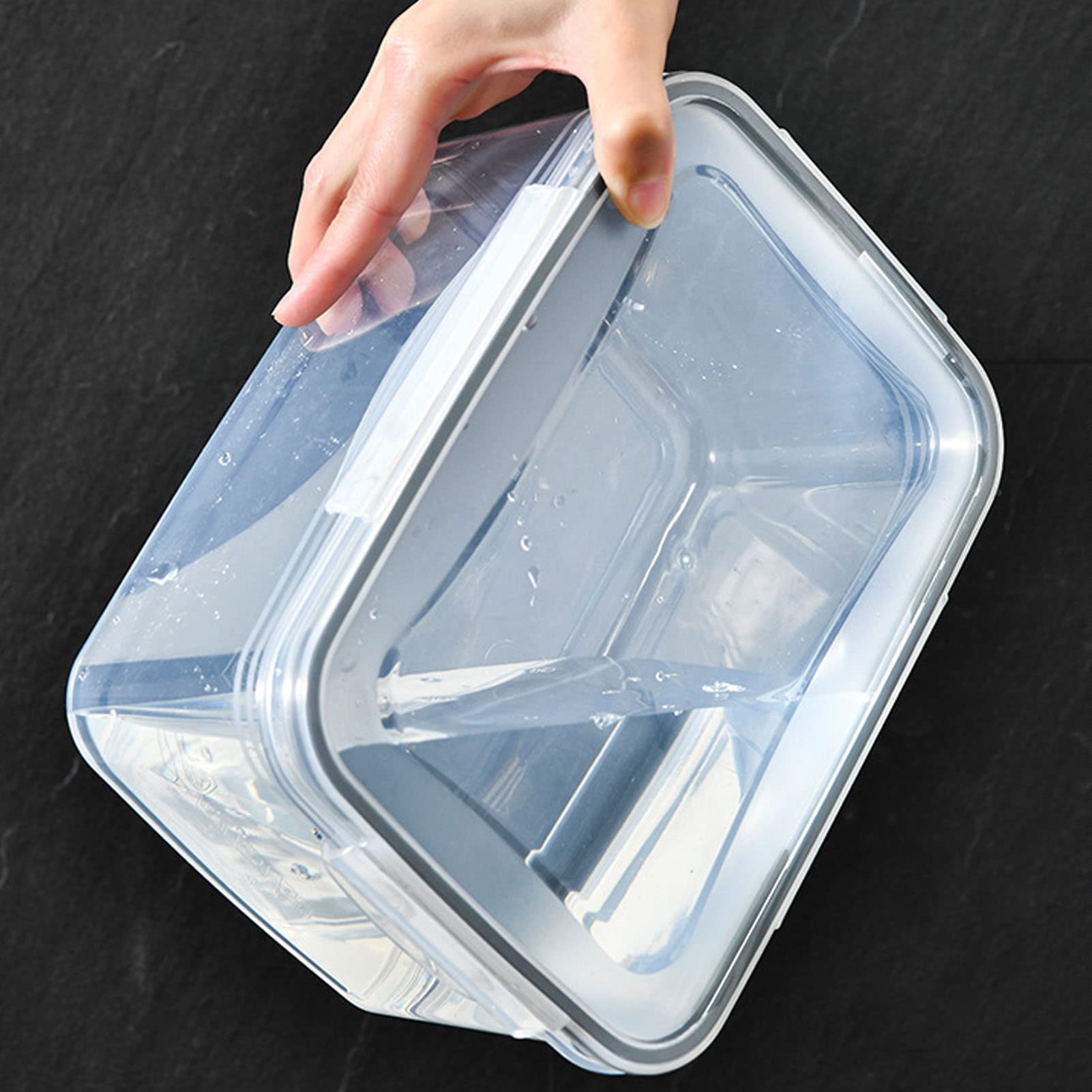 Fruit Storage Container for Fridge, Vegetable Produce Storage Saver Containers with Lid for Refigerator, Food Storage Containers with Colander, Plastic Fresh Keeper for Fruit Vegetable(3300ML)