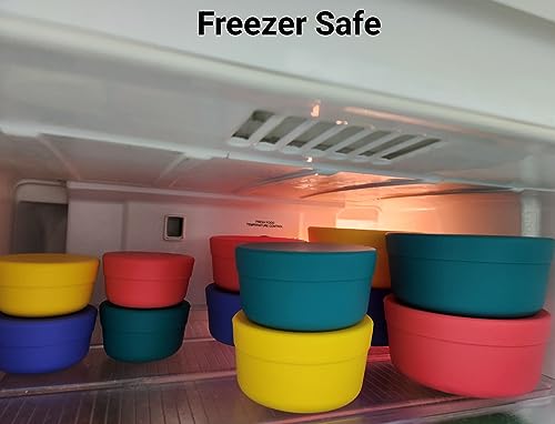 Wilmington Steelwares Silicone Food Storage Containers With Lids (Deja Blue)