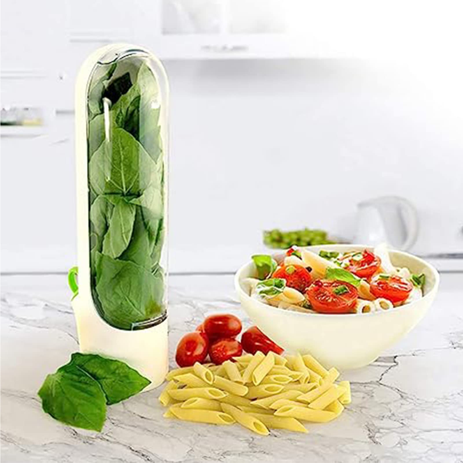 3PCS Herb Saver for Refrigerator, Herb Keeper-Vegetable Preservation Bottle, Cilantro Containers For Refrigerator, Fresh Herb Keeper for Cilantro, Mint, Asparagus, Keeps Greens Fresh for 2-3 Weeks