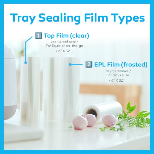 Lofaho Food Trays with sealing films bundle set, 30 Pcs (10~47oz) - Microwave-Safe Dishwasher-Safe Plastic Containers for Meal Prep, Stackable Airtight Leakproof Food Storage Trays