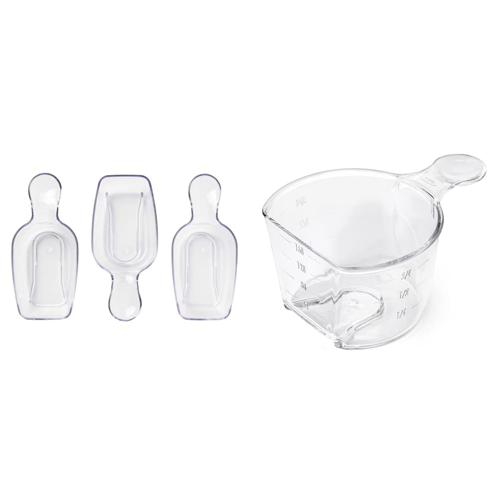 OXO Good Grips POP Container Accessories 3-Piece Scoop Set & NEW Good Grips POP Container Rice Measuring Cup