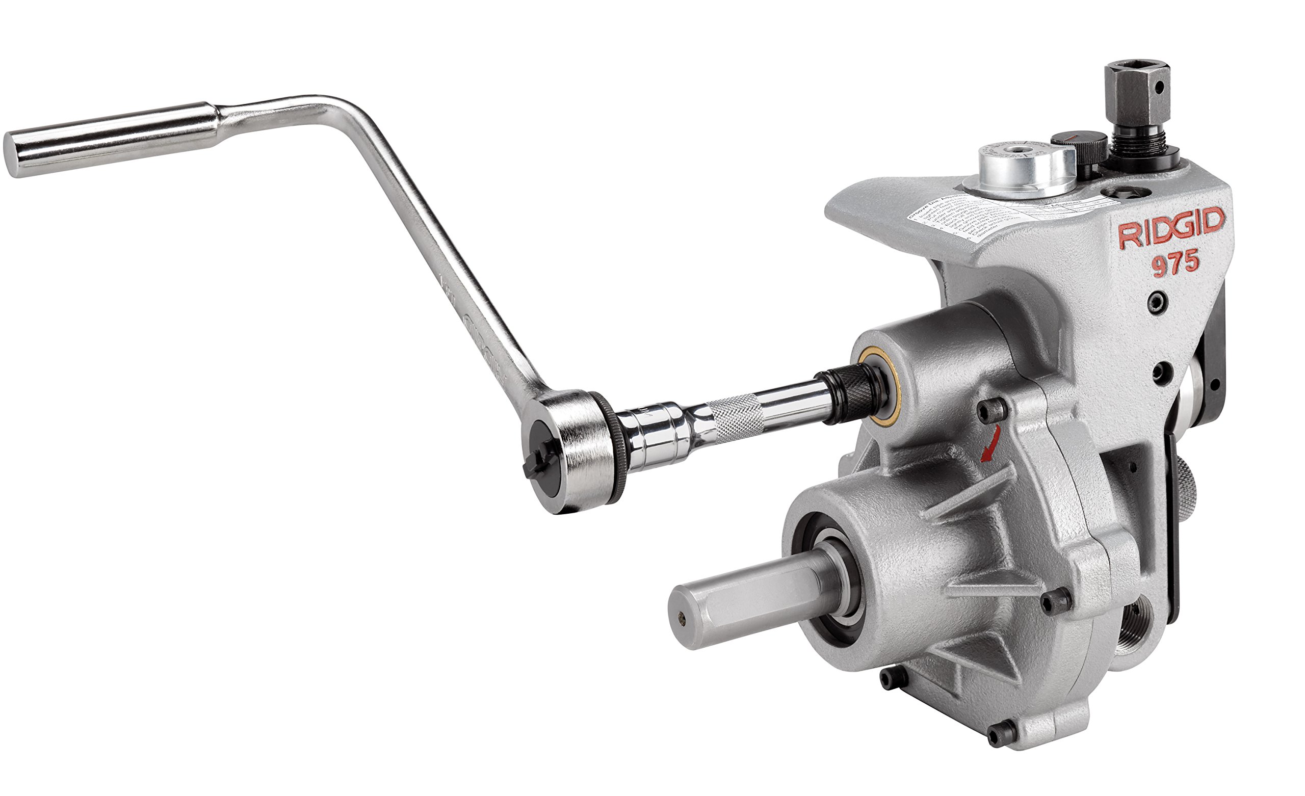 RIDGID 25638 975 Combo Roll Groover, Grooving Machine Mounts to RIDGID 300 Power Drive for Schedules 10, 40, and 80 Pipe, Chrome, Small