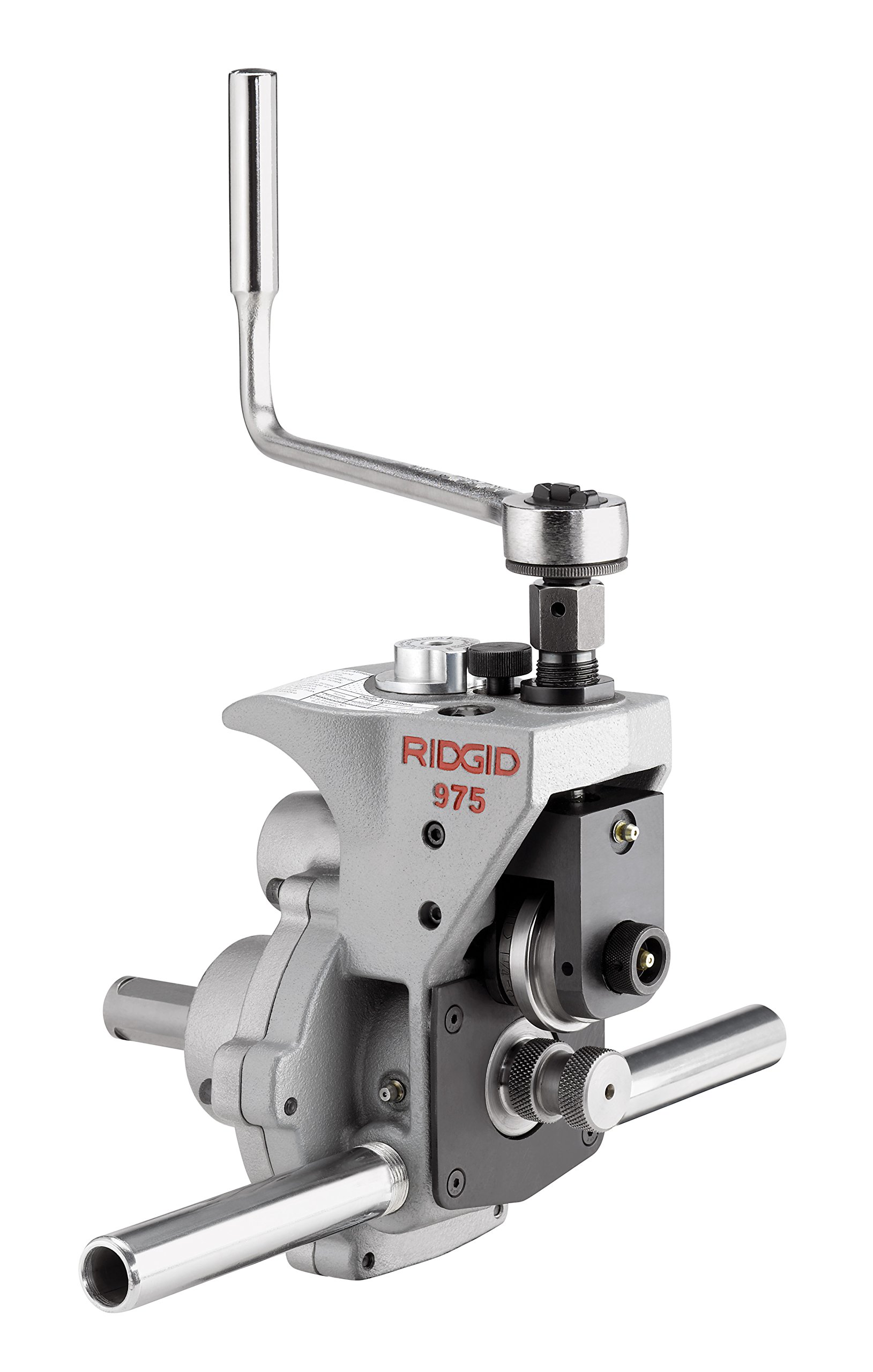RIDGID 25638 975 Combo Roll Groover, Grooving Machine Mounts to RIDGID 300 Power Drive for Schedules 10, 40, and 80 Pipe, Chrome, Small