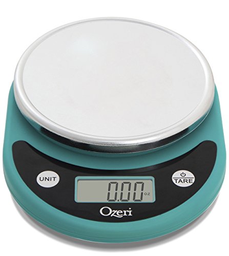 Ozeri Pronto Digital Multifunction Kitchen and Food Scale, Black on Teal