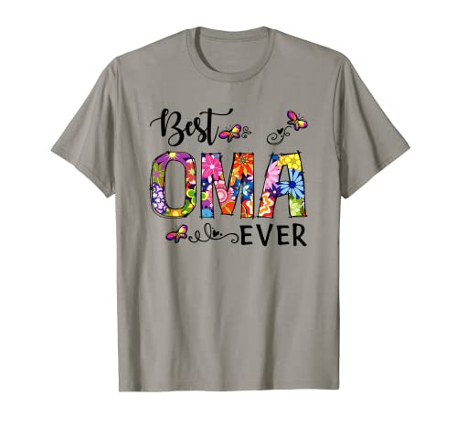 Best Oma Ever Colorful Art Mother's Day Mama Birthday T-Shirt