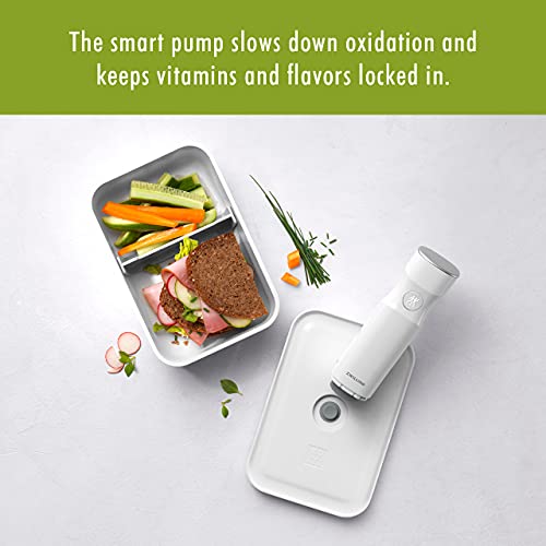 ZWILLING Fresh & Save Medium Lunch Box, Airtight Food Storage Container, Meal Prep Container, BPA-Free, White