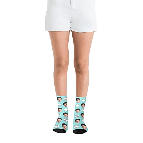 Makifou Custom Socks,Personalized Socks with Faces,Turn Photo into Baseball Funny Socks for Men and Women,Socks20220216-1,One Size