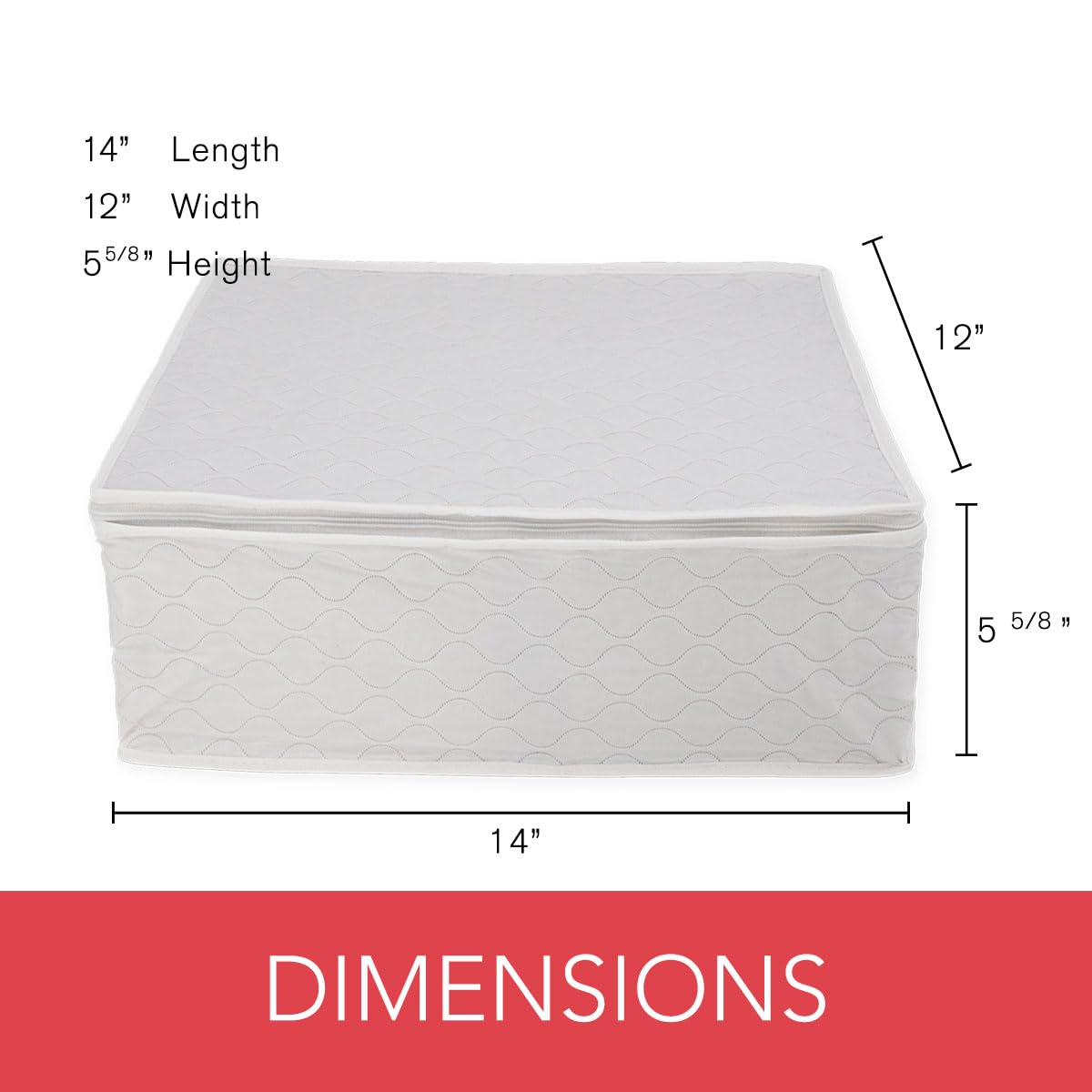 LAMINET Quilted Mug/Cup Storage Case - Holds Up to 12 Mugs/Cups - WHITE