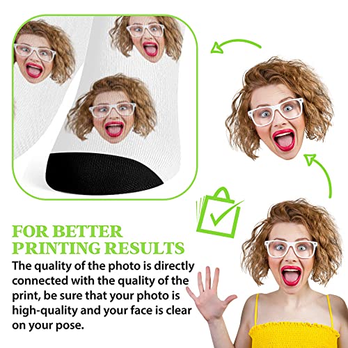 Makifou Custom Socks,Personalized Socks with Faces,Turn Photo into Baseball Funny Socks for Men and Women,Socks20220216-1,One Size