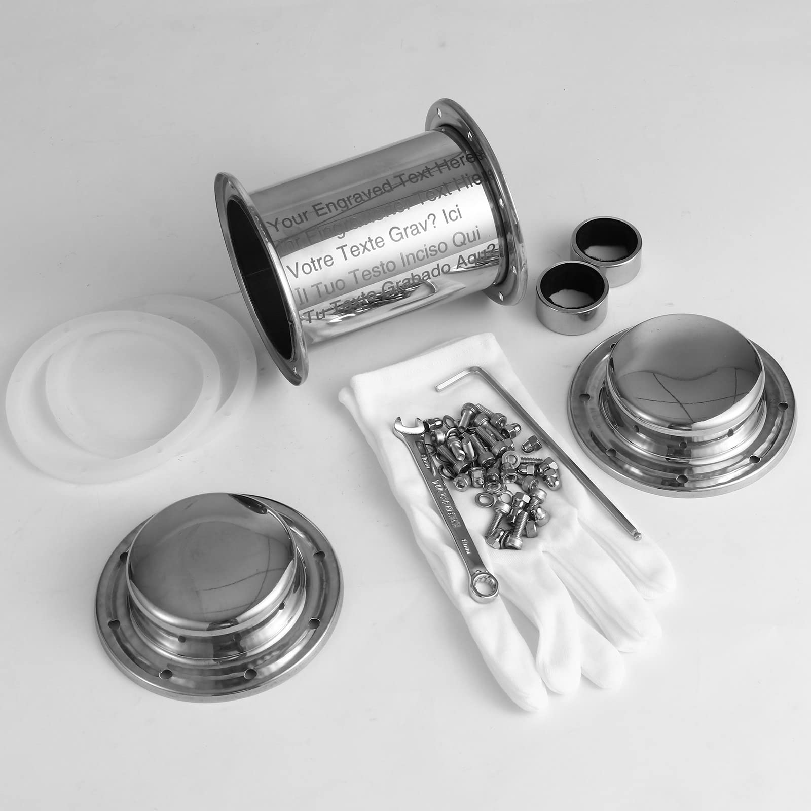 Dinikally Personalized Engraved Time Capsule Custom Waterproof Stainless Steel Container (10.2 inch)