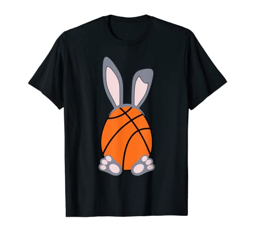 Basketball Easter Egg Rabbit Bunny TShirt - Basketball Shirt