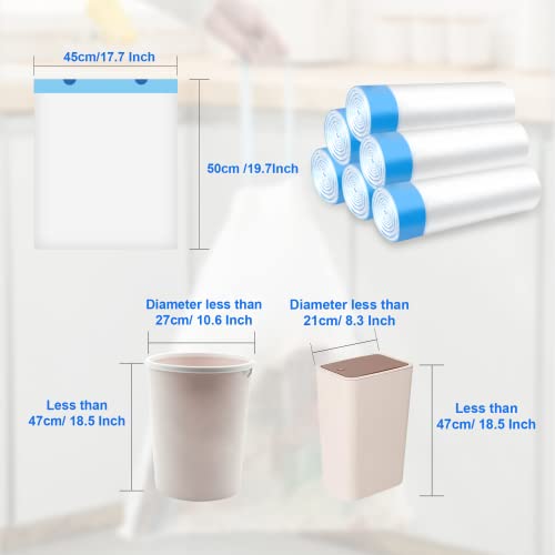 4 Gallon Trash Bags 100 Counts, Drawstring Small Trash Bags for Bathroom,Kitchen, Small Garbage Bags for Car Trash Can, Office Waste Bin Liners