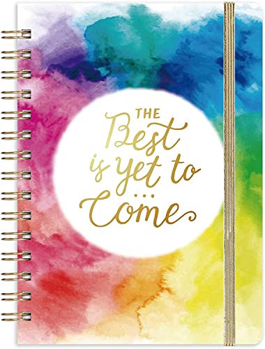Artfan Journal/Ruled Notebook - Ruled Journal with Premium Thick Paper, 6.4" x 8.5", Hardcover with Back Pocket + Banded - Watercolor