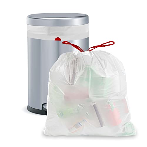 Aluf Plastics Tall Kitchen 13 Gallon Drawstring Trash Bags 0.9 MIL - (Bulk 200 Count) - 24" x 27" - Wholesale, Commercial Garbage Bags