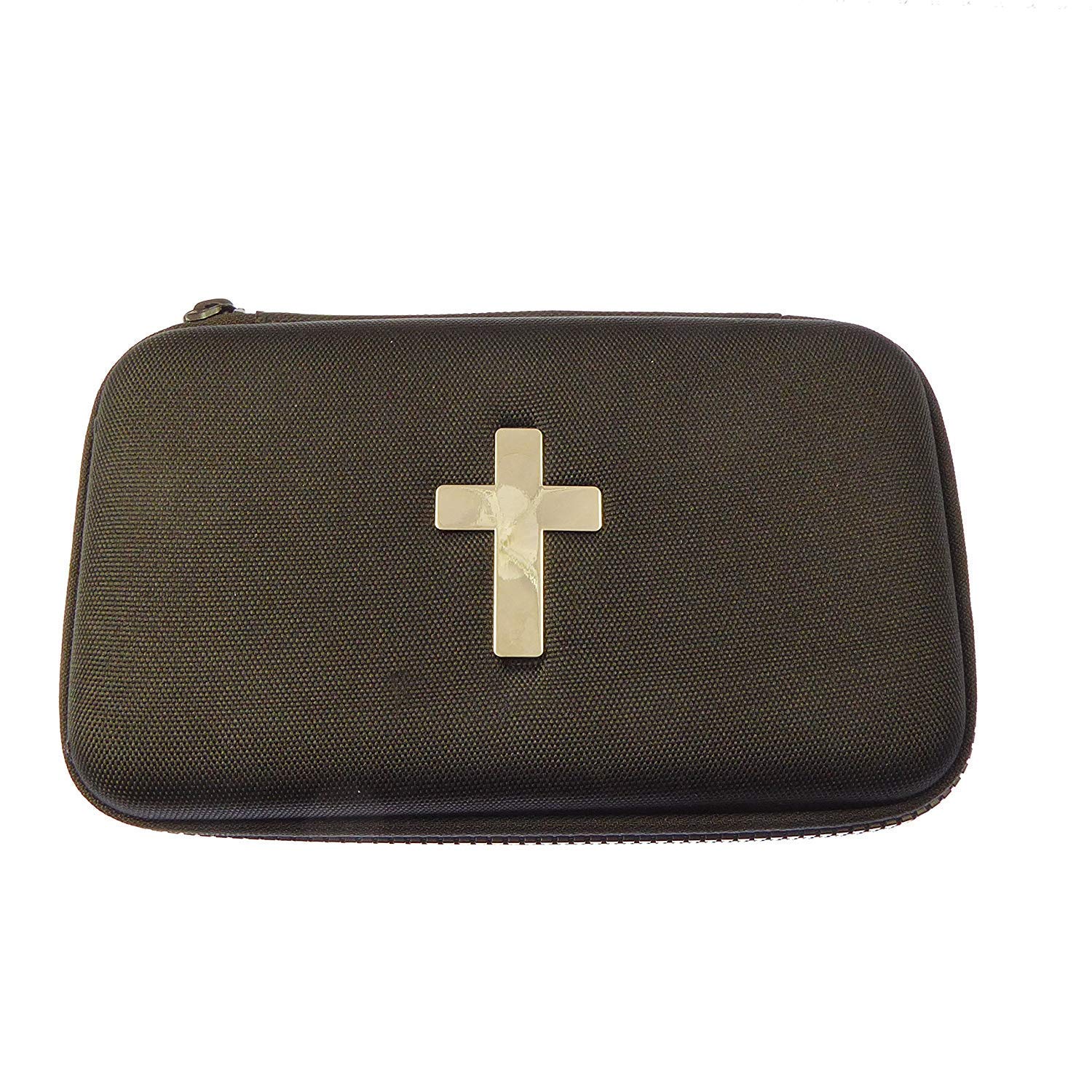 24-cup portable Communion set fabric case oil vial bottle bread tin bible space