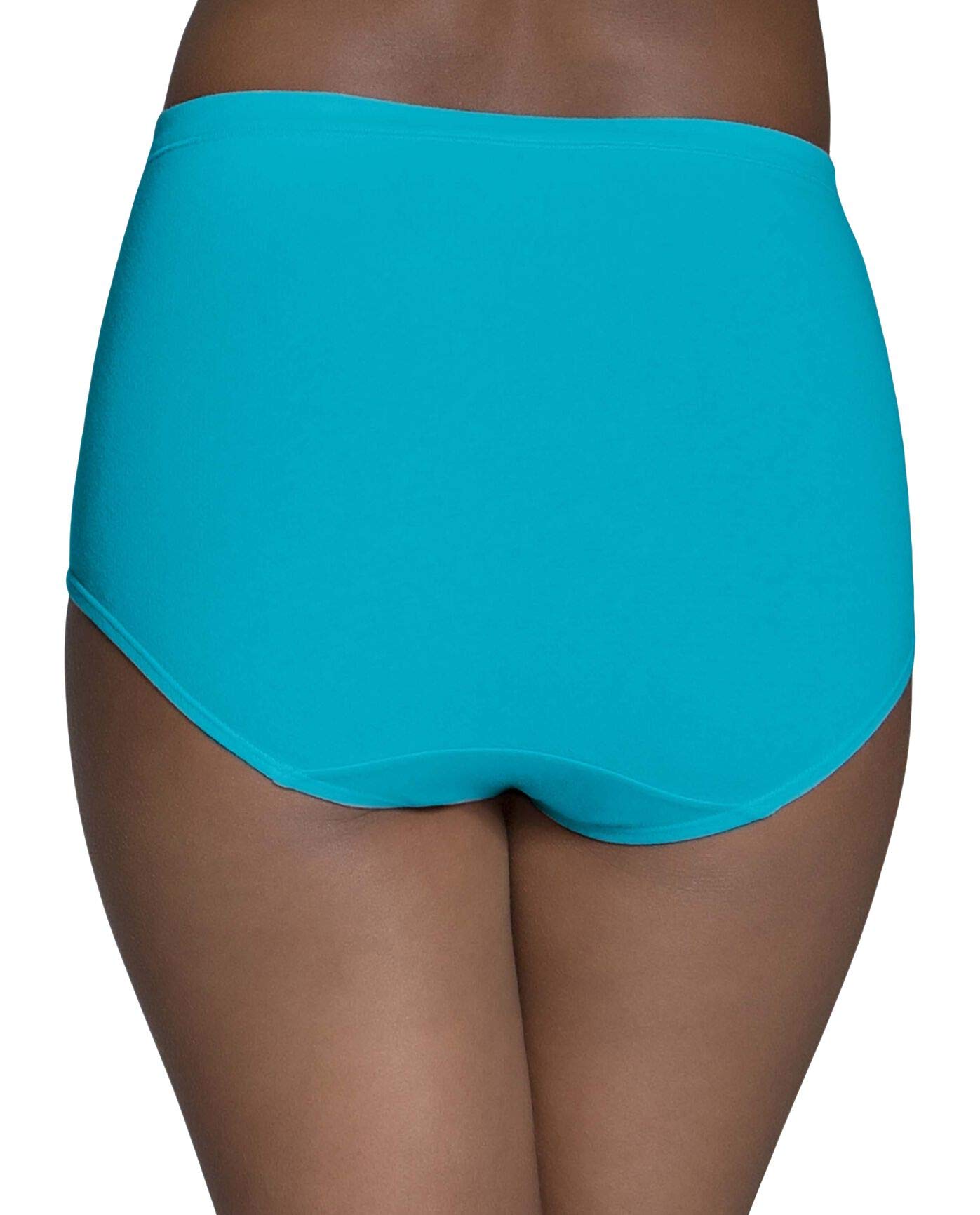 Fruit of the Loom womens Breathable Underwear, Regular, Brief - Cotton Mesh - 6 Pack Assorted Colors, 8 US