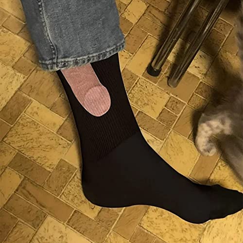 GONEBIN 1 Pair Men and Women Casual Socks,Fun Pattern Casual Socks Bag Cotton Novelty Socks,Gifts for Men,Women and Teens