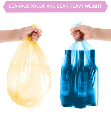 8 Gallon/150pcs Medium Trash Bags, FORID Colorful Clear Garbage Bags, Extra Strong Rubbish Bags for Home, Office, Car/30 Liter/5 Rolls