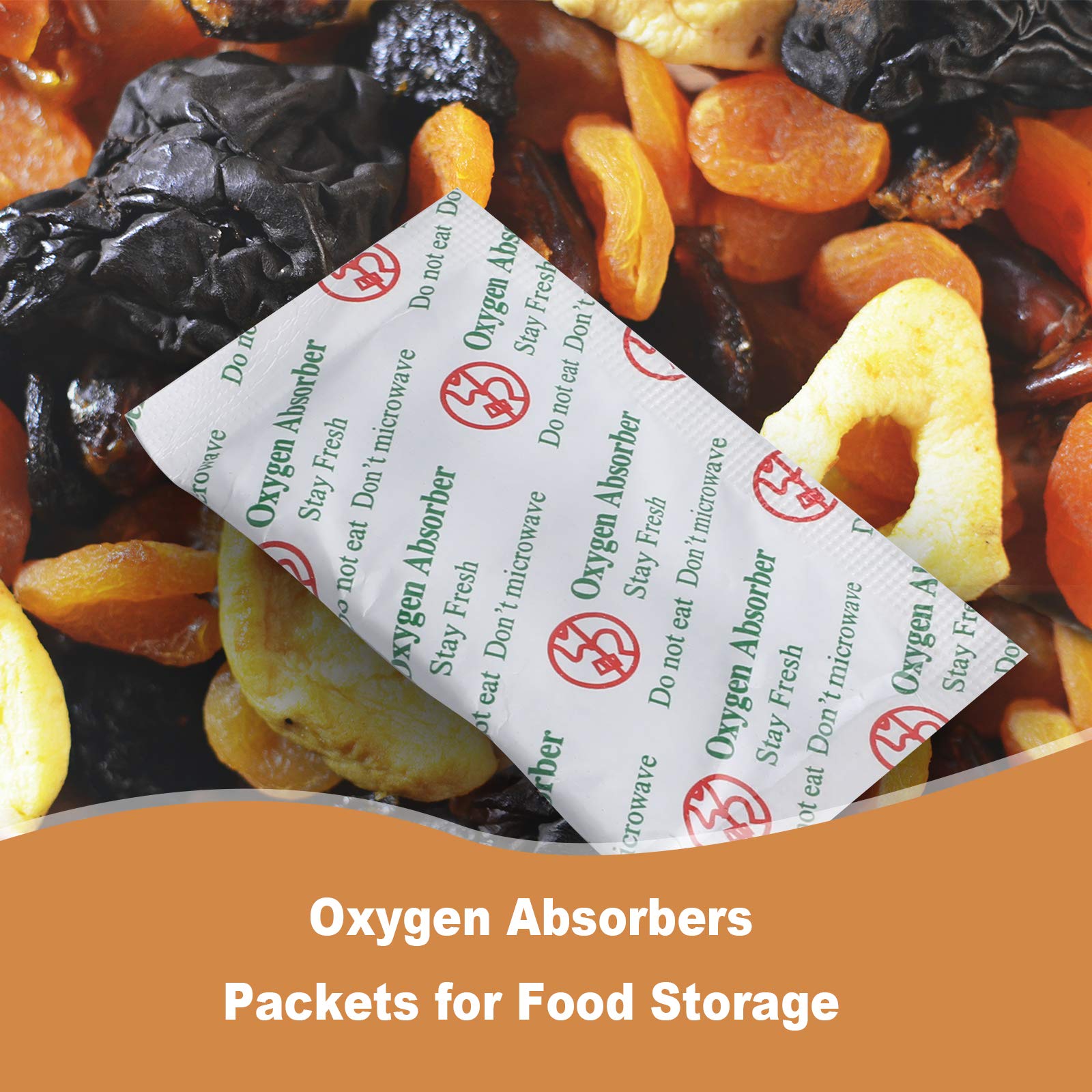 WVacFre 3000cc(30Packets) Oxygen Absorbers Packets for Food,Food Grade Oxygen Absorbers for Food Storage.