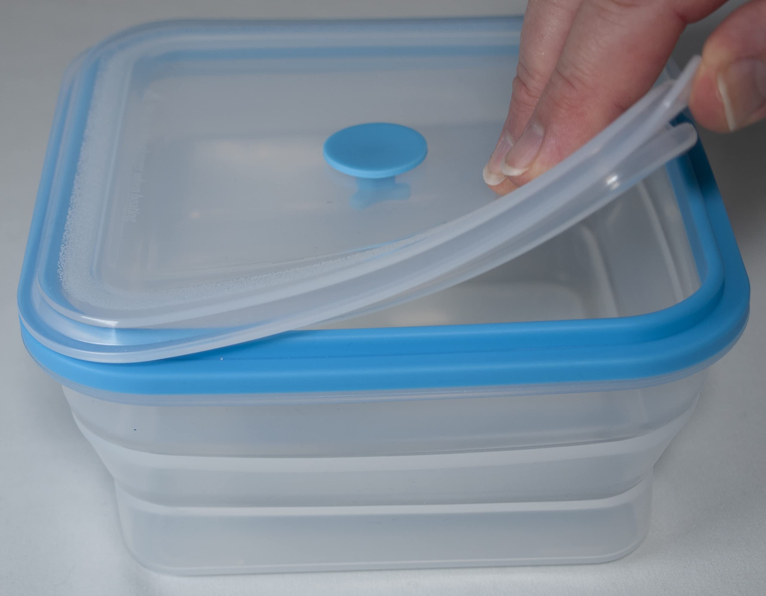Aura Global 4-Pack Collapsible Platinum Silicone Food Storage Containers - LFGB Certified, BPA-Free, Microwave, Freezer, Dishwasher Safe, Reusable with Easy-Fit Lids - Premium Kitchen Solution