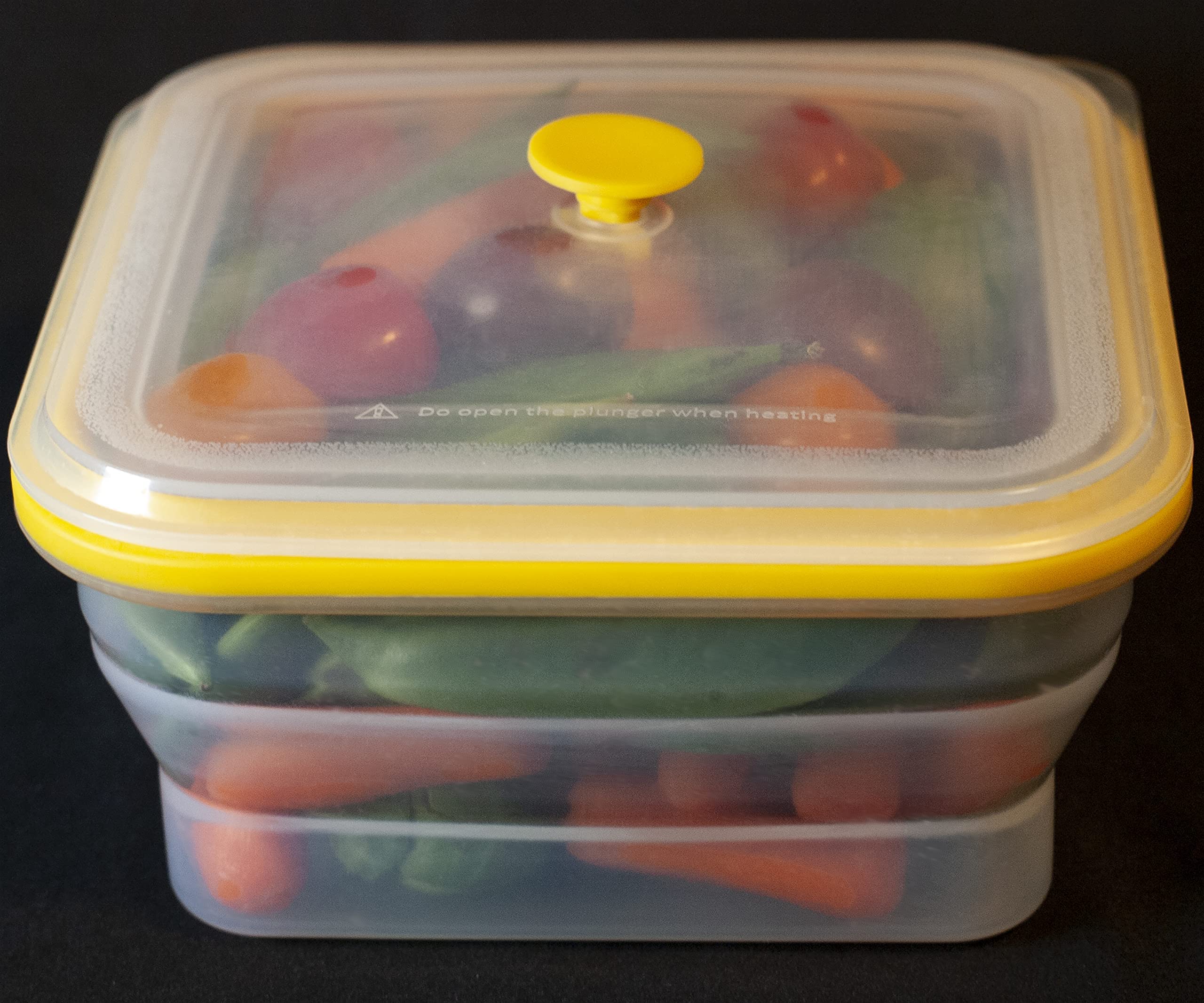Aura Global 4-Pack Collapsible Platinum Silicone Food Storage Containers - LFGB Certified, BPA-Free, Microwave, Freezer, Dishwasher Safe, Reusable with Easy-Fit Lids - Premium Kitchen Solution