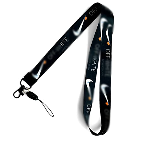 Neck Lanyard for Keys ID Badges ,Keychains,Fashion Key Chain Card ,Lanyard for Keys Black Lanyards for Women Men Guys Girl Boys Kids Teachers B