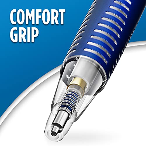 Paper Mate Clearpoint Break-Resistant Mechanical Pencils, HB 2 Lead (0.7mm) Pencil with Comfort Pencil Grip and Pencil Eraser Dark Blue, 12 Count