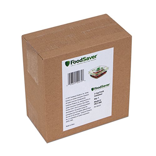 FoodSaver B01AJJ1WPI Vacuum Sealed Fresh Container, 3 Cup, Clear