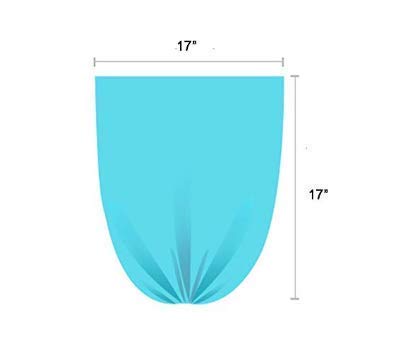 Cy3Lf 1.2 Gallon Light Duty Wastebasket Trash Bags, Clear, 100 Counts/ 2 Rolls