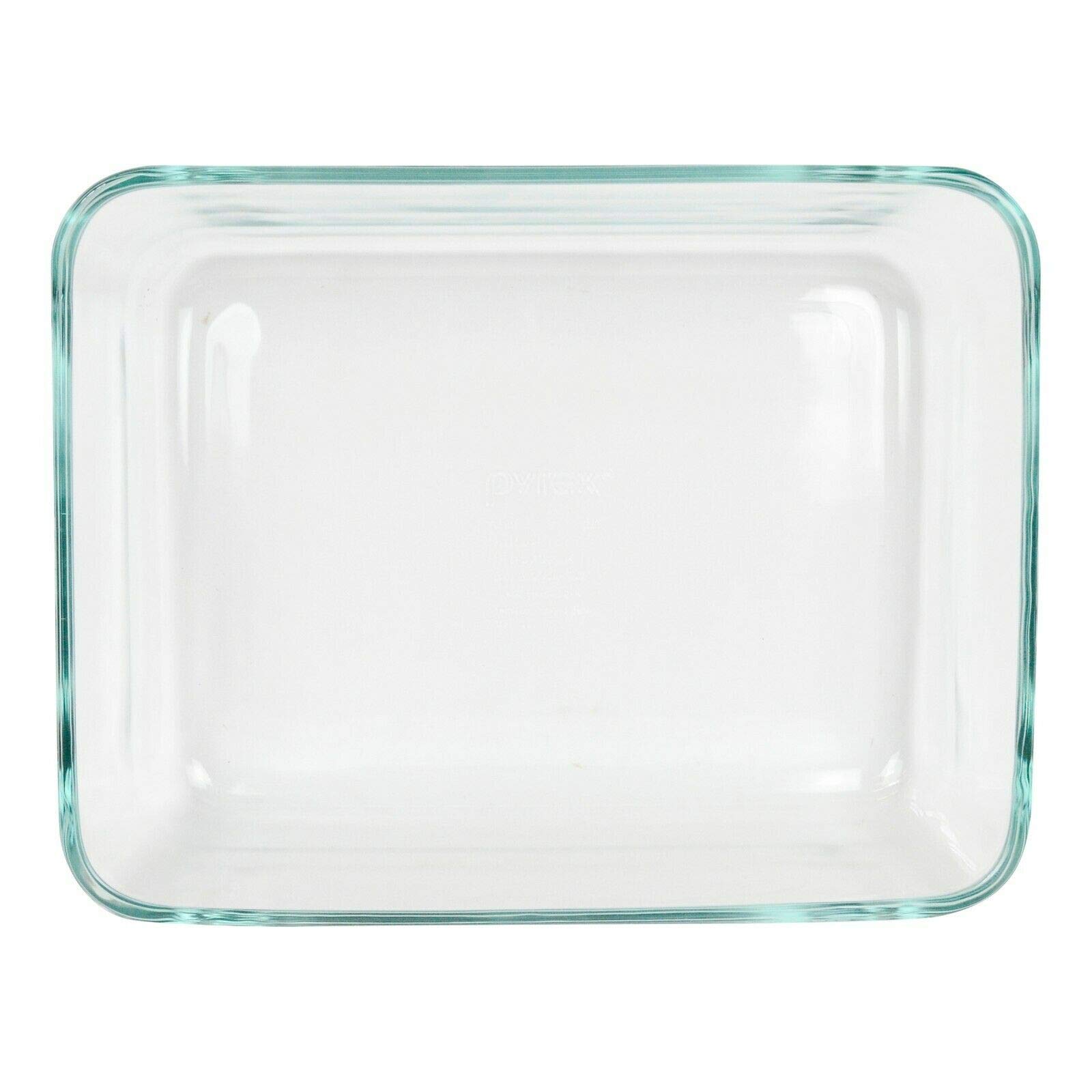 Pyrex 7211 6 cup Rectangle Clear Glass Food Storage Dish Made in the USA - 2 Pack