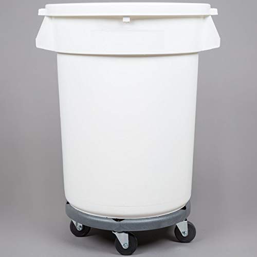 PRO&Family 32 Gallon White Ingredient Bin. SCOOP Added! Use for long term storage products: sugar, pasta dogs food, flour for Home, Restaurant, Industrial., Lid, and Dolly Kit