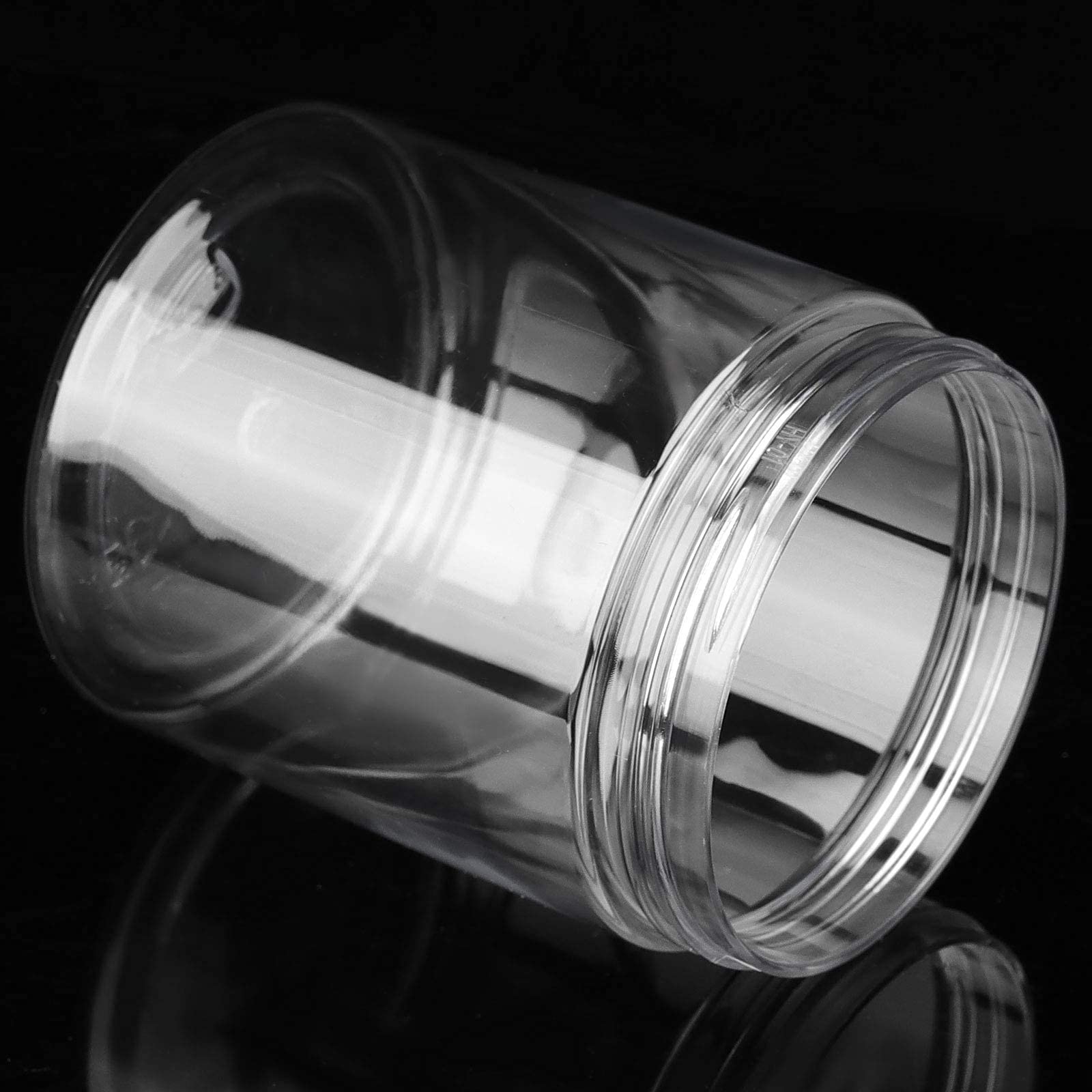 ZOENHOU 30 PCS 8 OZ Clear Plastic Jars with White Lids, Leakproof Food-Grade Storage Refillable Containers Bulks, Spice Sample Slime Jars for Beauty Products, Kitchen Household Jewelry Bead Storage