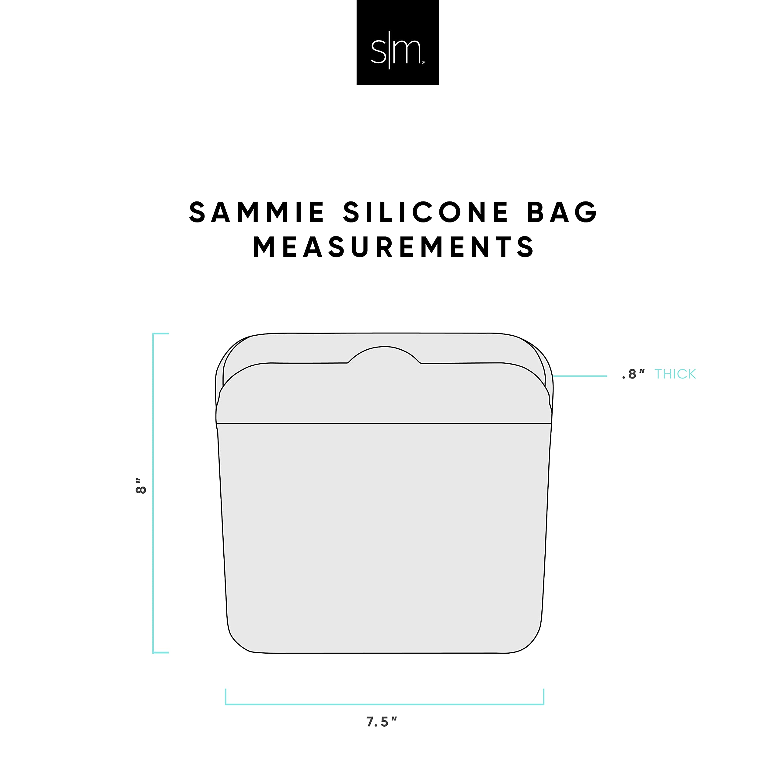 Simple Modern Reusable Sandwich Bags Silicone Food Storage Snack Bag - Plastic Free, Microwave/Freezer/Oven Safe, Sammie 18oz (Sandwich) Pattern: Rainbow Dream