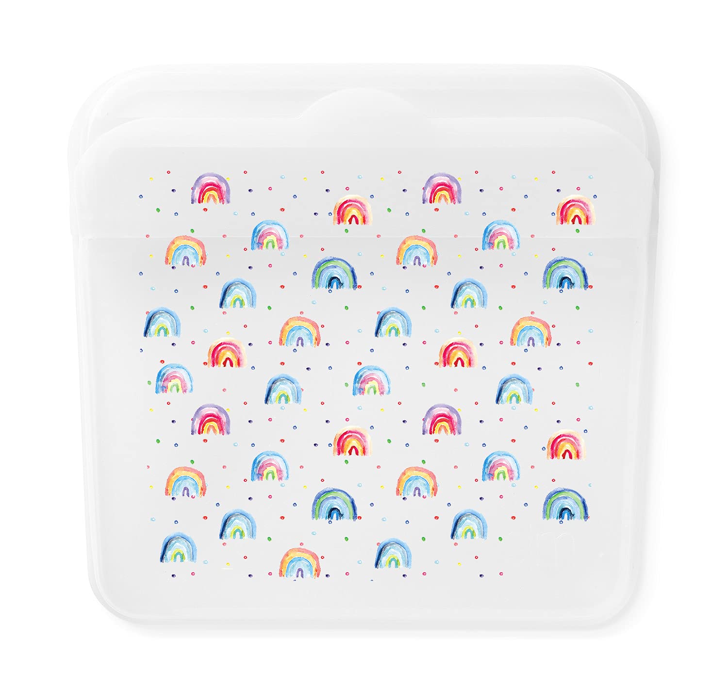 Simple Modern Reusable Sandwich Bags Silicone Food Storage Snack Bag - Plastic Free, Microwave/Freezer/Oven Safe, Sammie 18oz (Sandwich) Pattern: Rainbow Dream
