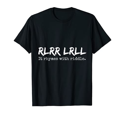 Paradiddle tshirt - It rhymes with riddle - drummer gifts