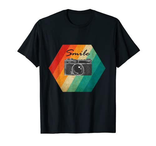 Vintage Camera Smile Just say Cheese Cute Photography Gift T-Shirt