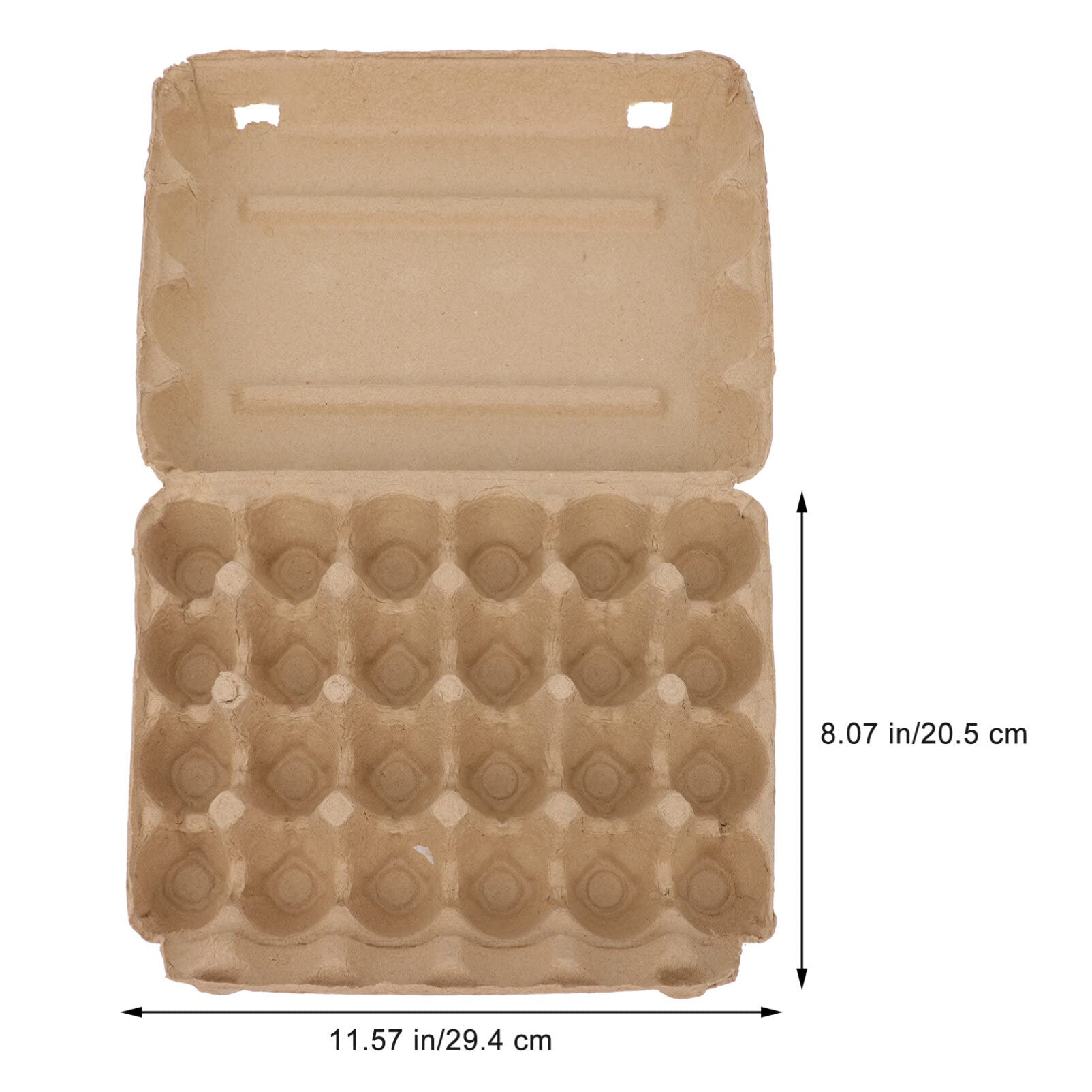 Angoily 6 Pack Empty Egg Cartons 24 Cell Pulp Fiber Egg Tray Holder Egg Storage Containers Strong Sturdy Egg Crate Cardboard Material for Family, Farm, Market, Camping, Picnic, Travel