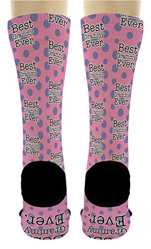 Grandmother Gifts Best Grammy Ever Sock for Grandma Clothes Grammy Socks 1-Pair Novelty Crew Socks