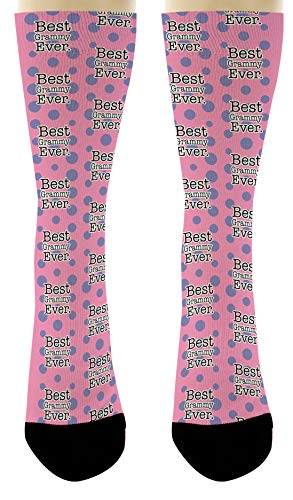 Grandmother Gifts Best Grammy Ever Sock for Grandma Clothes Grammy Socks 1-Pair Novelty Crew Socks