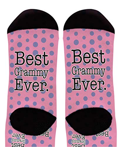 Grandmother Gifts Best Grammy Ever Sock for Grandma Clothes Grammy Socks 1-Pair Novelty Crew Socks