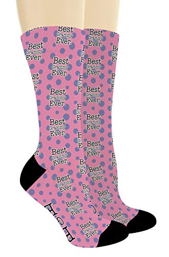 Grandmother Gifts Best Grammy Ever Sock for Grandma Clothes Grammy Socks 1-Pair Novelty Crew Socks