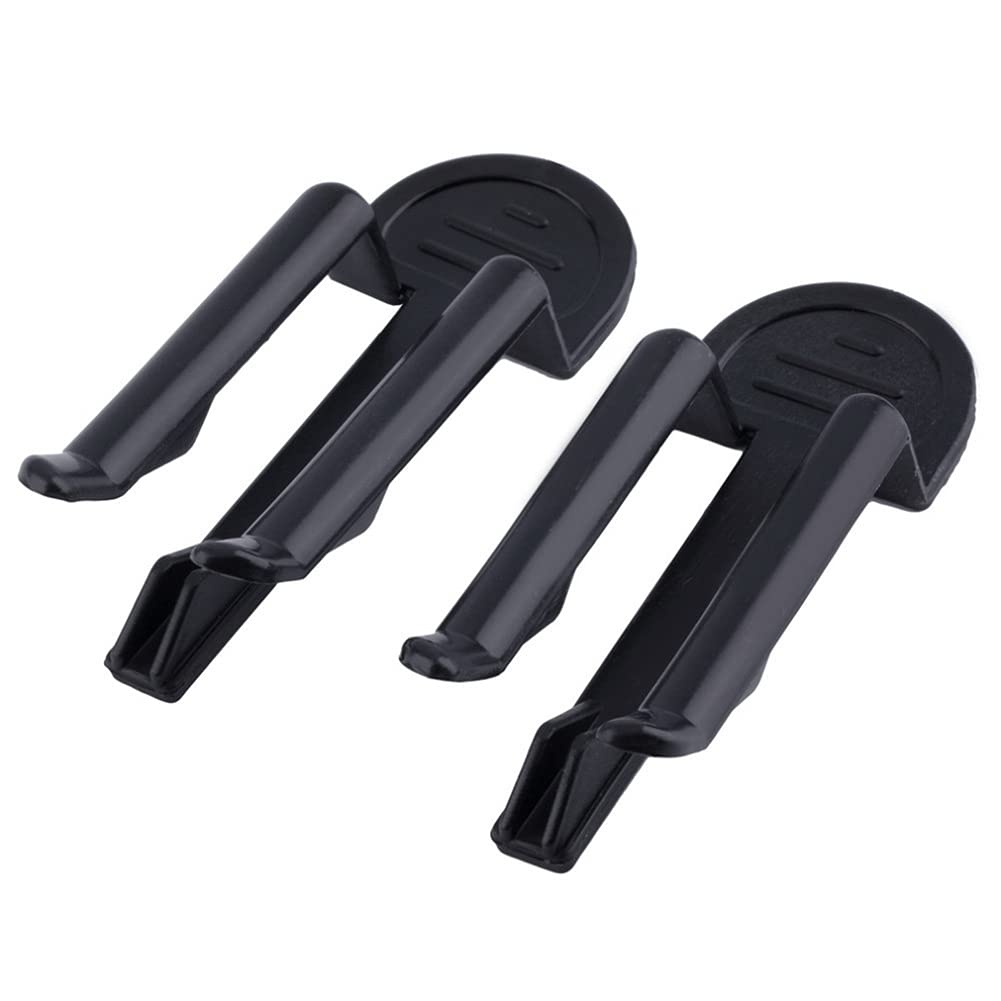 AKOAK 10 Pcs Trash Can Clip Trash Bag Fixer Increase Anti-Skid Black Plastic Paper Tube Fixer Bracket Household Articles