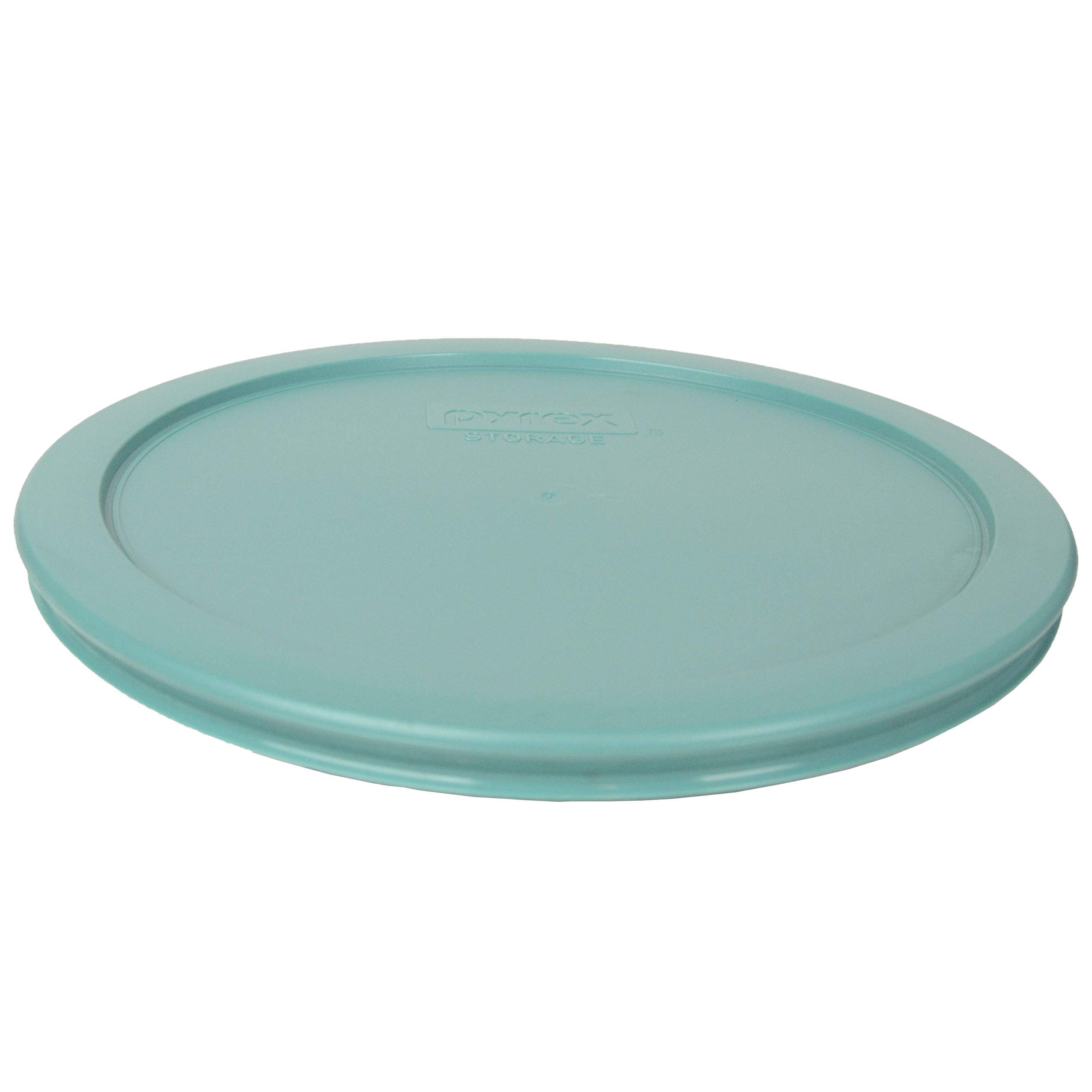 Pyrex Turquoise (3) 7200-PC, (3) 7201-PC, & (3) 7402-PC Round Plastic Food Storage Replacement Lids, Made in USA